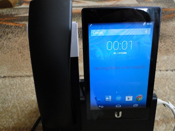 Test telefonu Ubiquiti UniFi Voip Phone